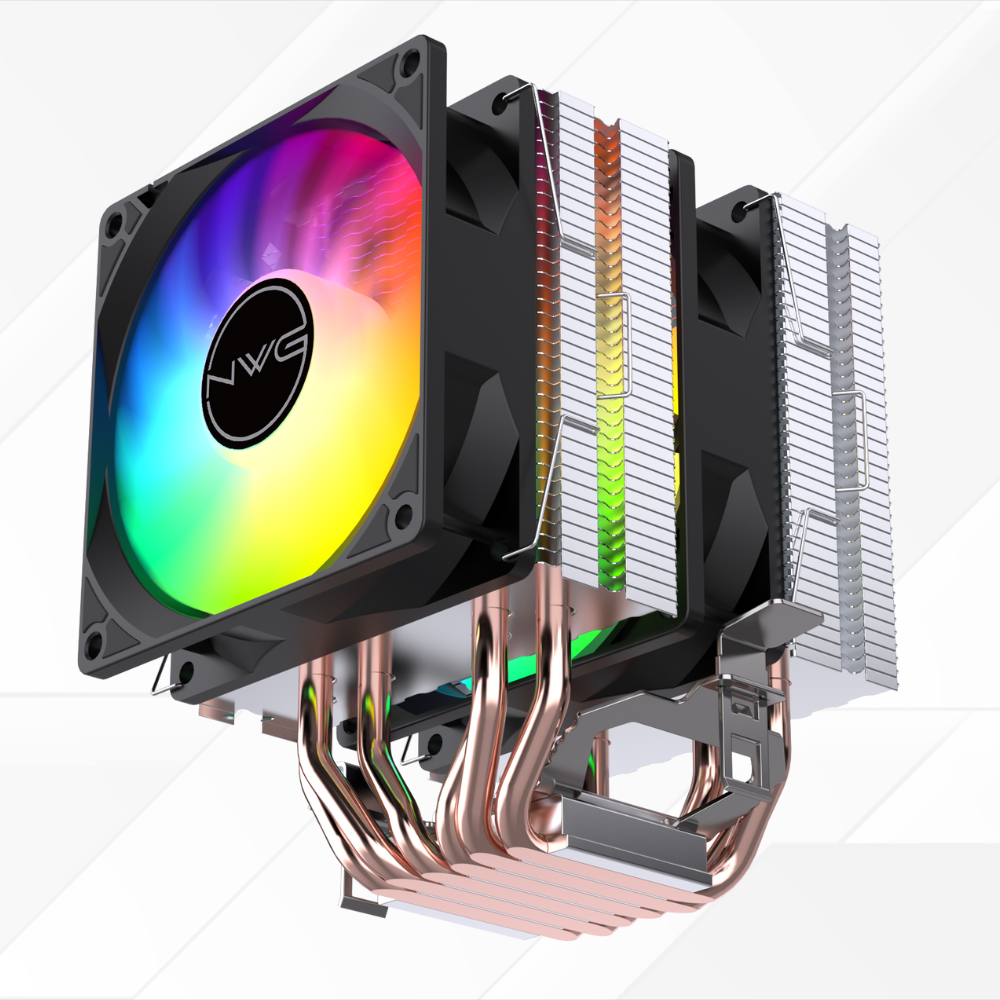 Cooler CPU NEWGEN Twin Vortex Black (ARGB)